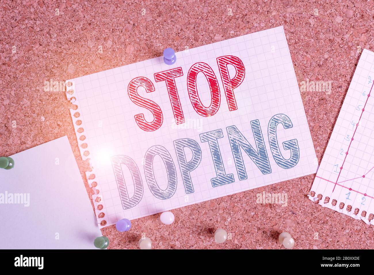 Conceptual hand writing showing Stop Doping. Concept meaning do not use ... Conceptual hand writing showing Stop Doping. Concept meaning do not use ...