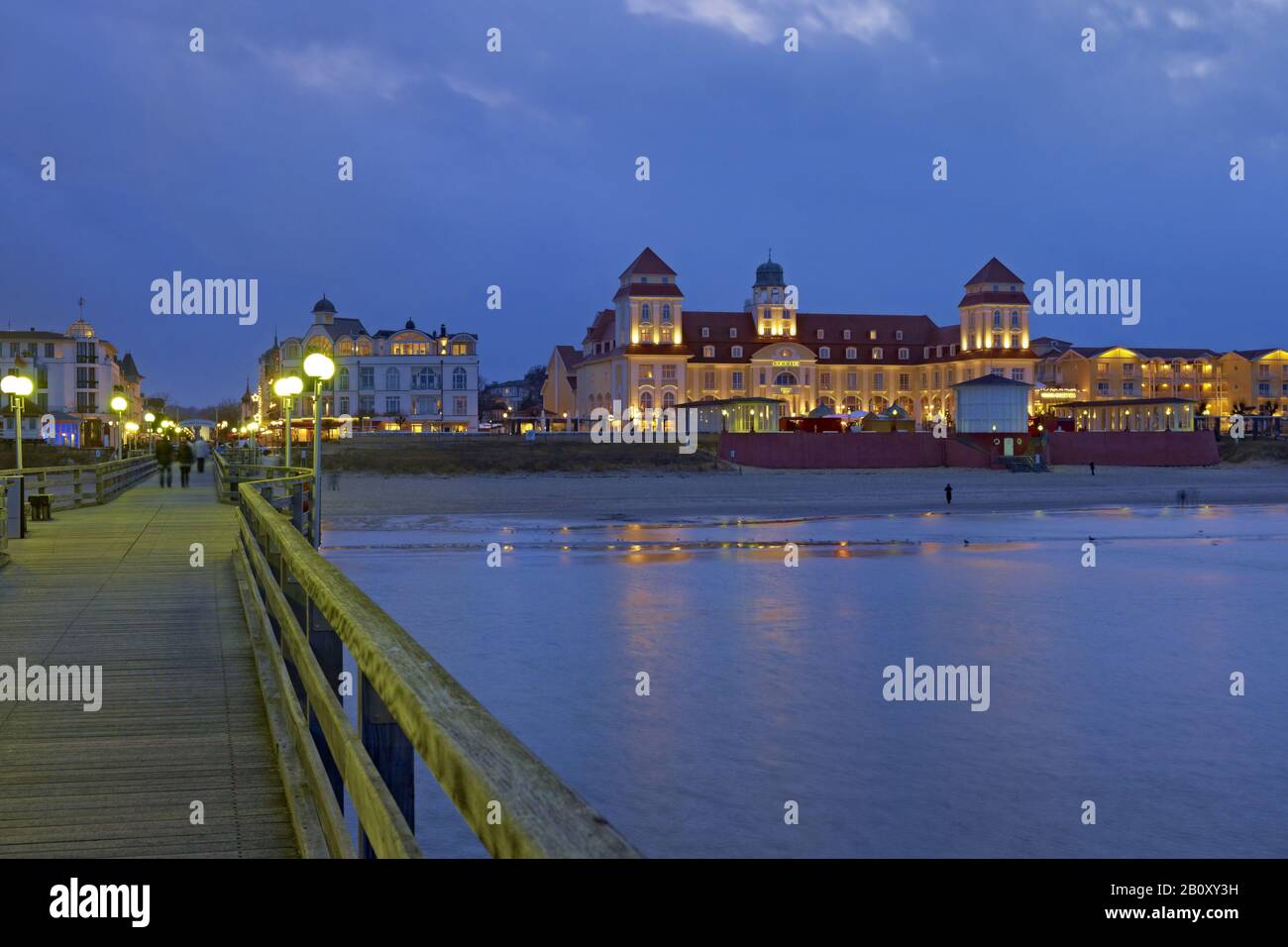 Kurhaus with pier in binz hi-res stock photography and images - Alamy