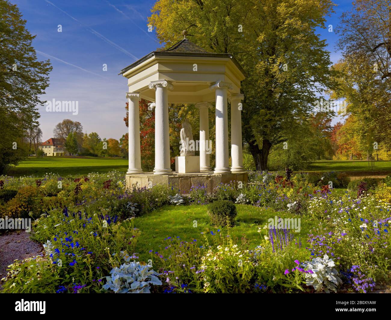 Temple of the Muses of the Calliope in Tiefurter Park, Thuringia ...