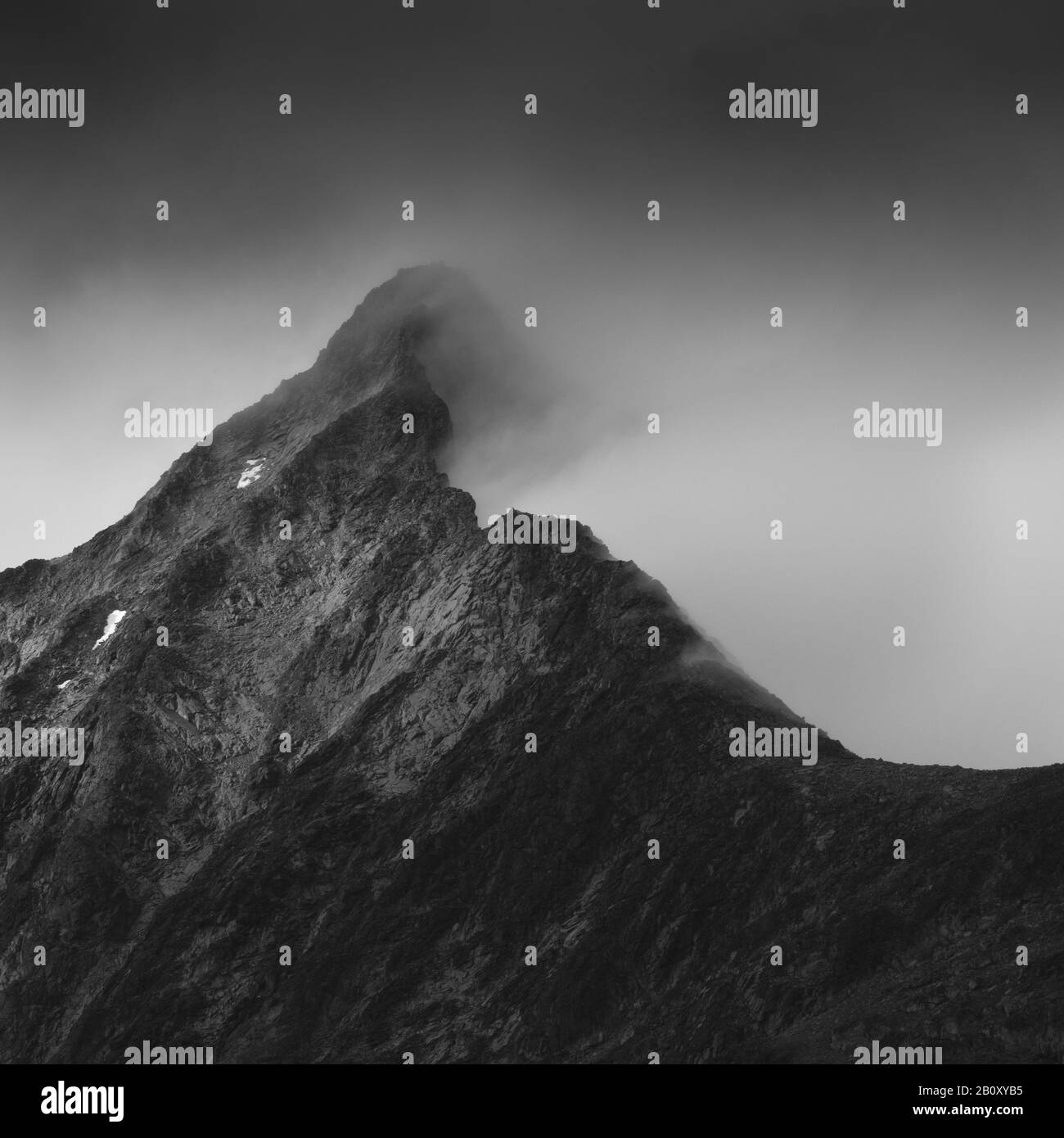 Massif and clouds Black and White Stock Photos & Images - Alamy