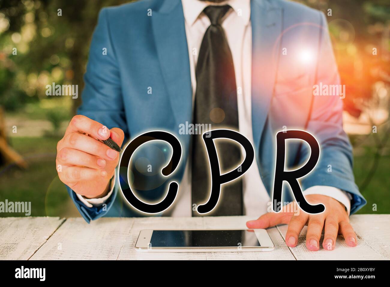 Handwriting text writing Cpr. Conceptual photo cardiopulmonary ...