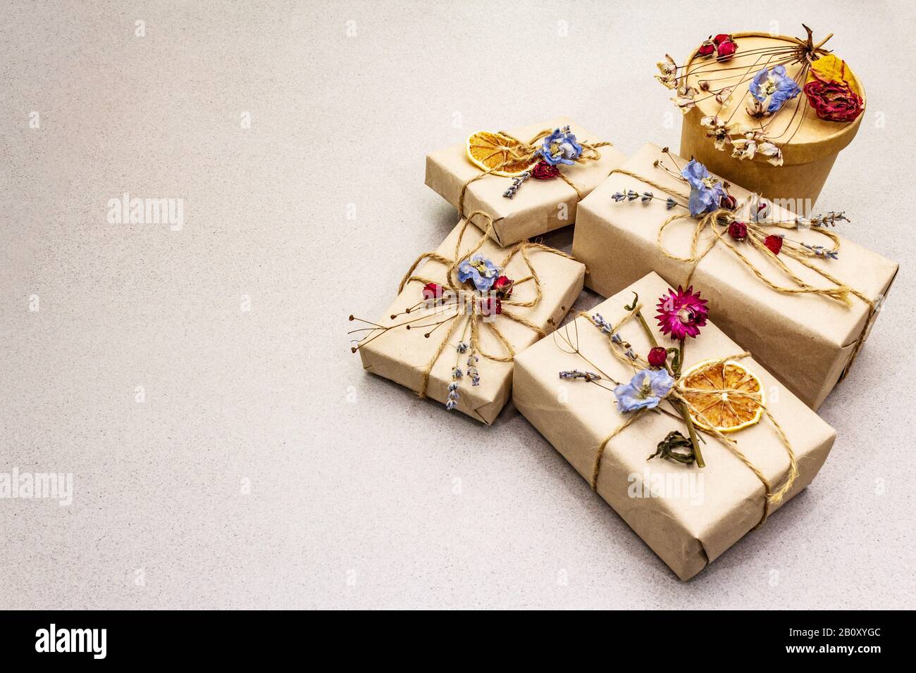 Zero waste gift concept. Valentine Day or Birthday eco friendly ...