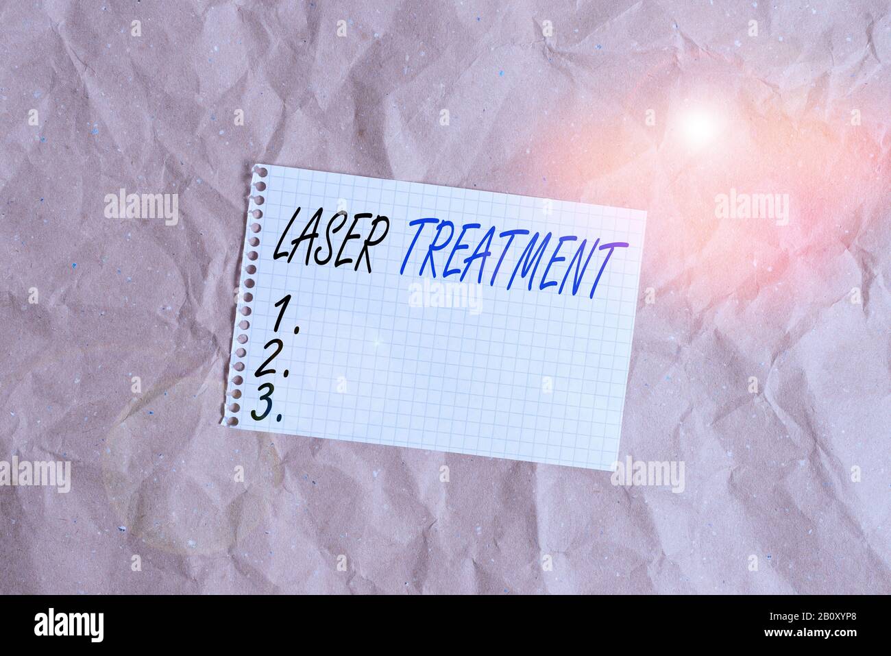 Text sign showing Laser Treatment. Business photo showcasing any of ...