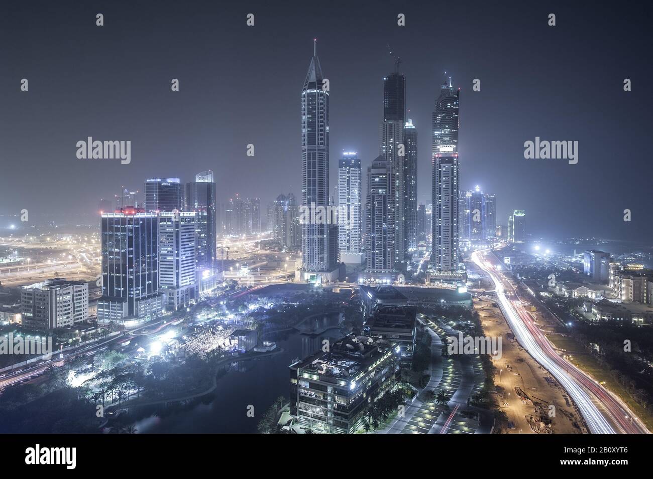 New Dubai skyline, United Arab Emirates Stock Photo - Alamy