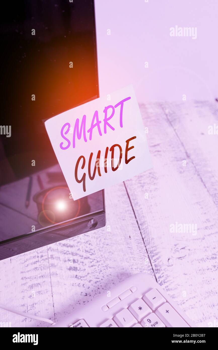 Handwriting text writing Smart Guide. Conceptual photo used to guide ...