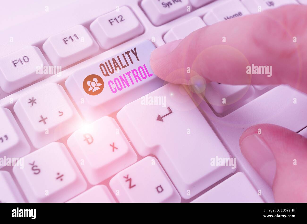 Conceptual hand writing showing Quality Control. Concept meaning a ...