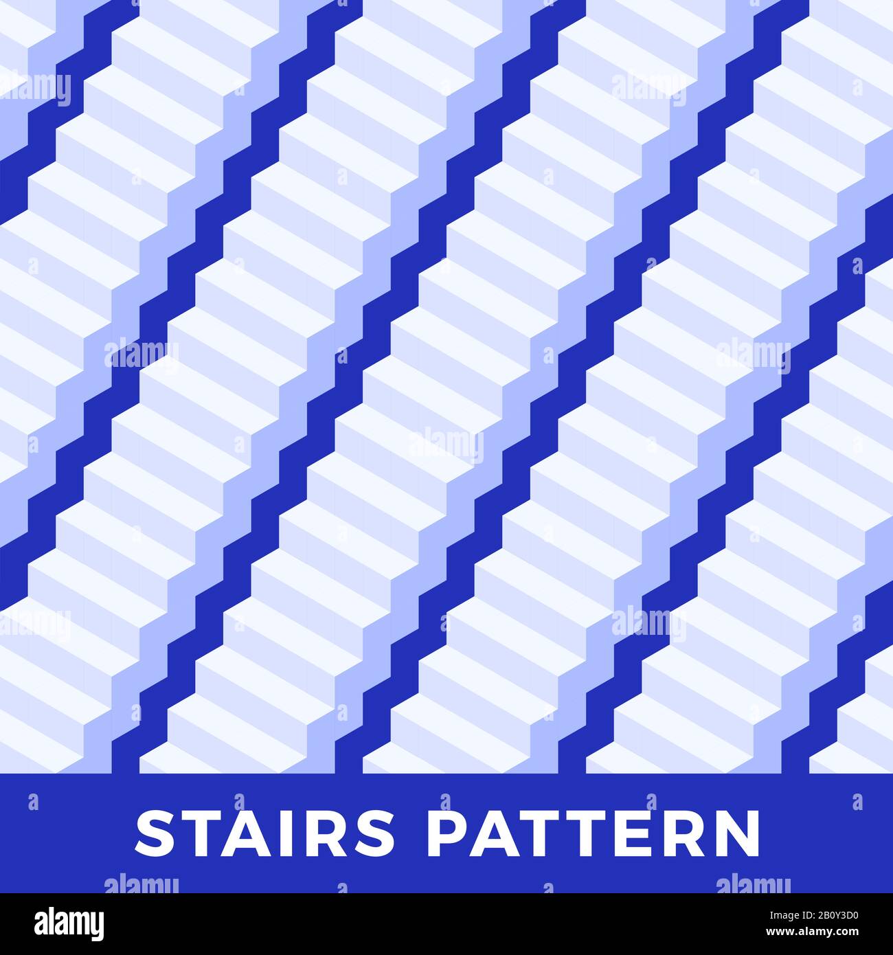 Seamless pattern of white stairs. Geometric background. Vector ...