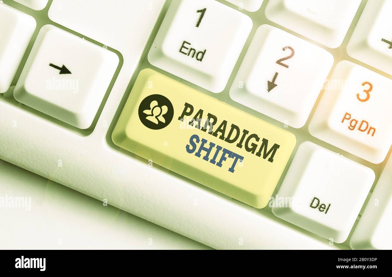 Conceptual hand writing showing Paradigm Shift. Concept meaning ...