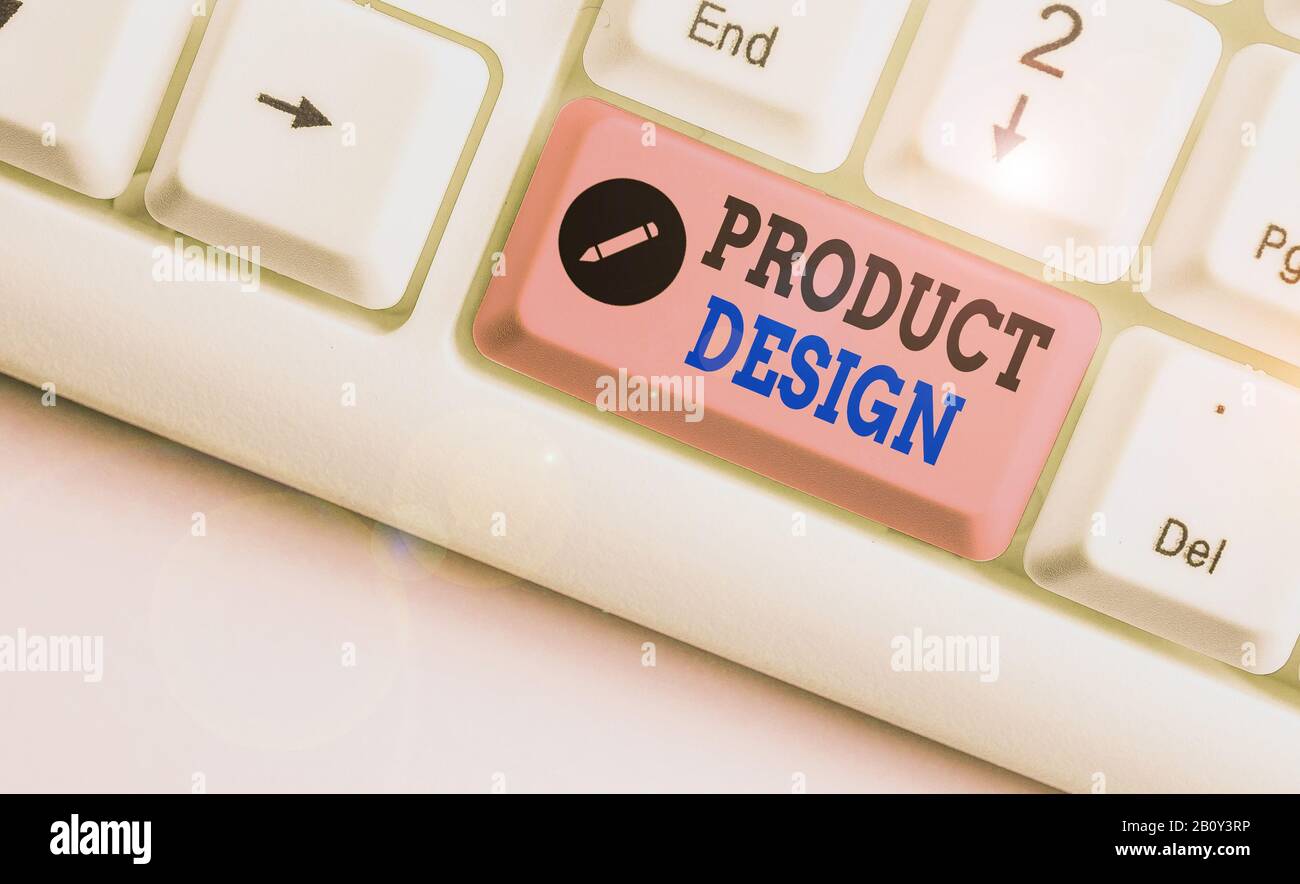 Handwriting text Product Design. Conceptual photo process of creating or improving a product for ...