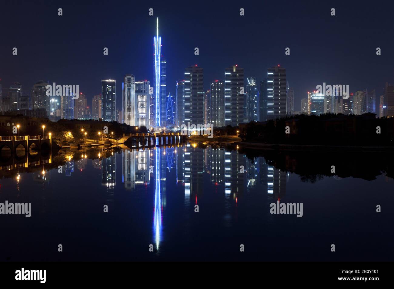 View of Jumeirah Lake Towers, Dubai, United Arab Emirates Stock Photo ...