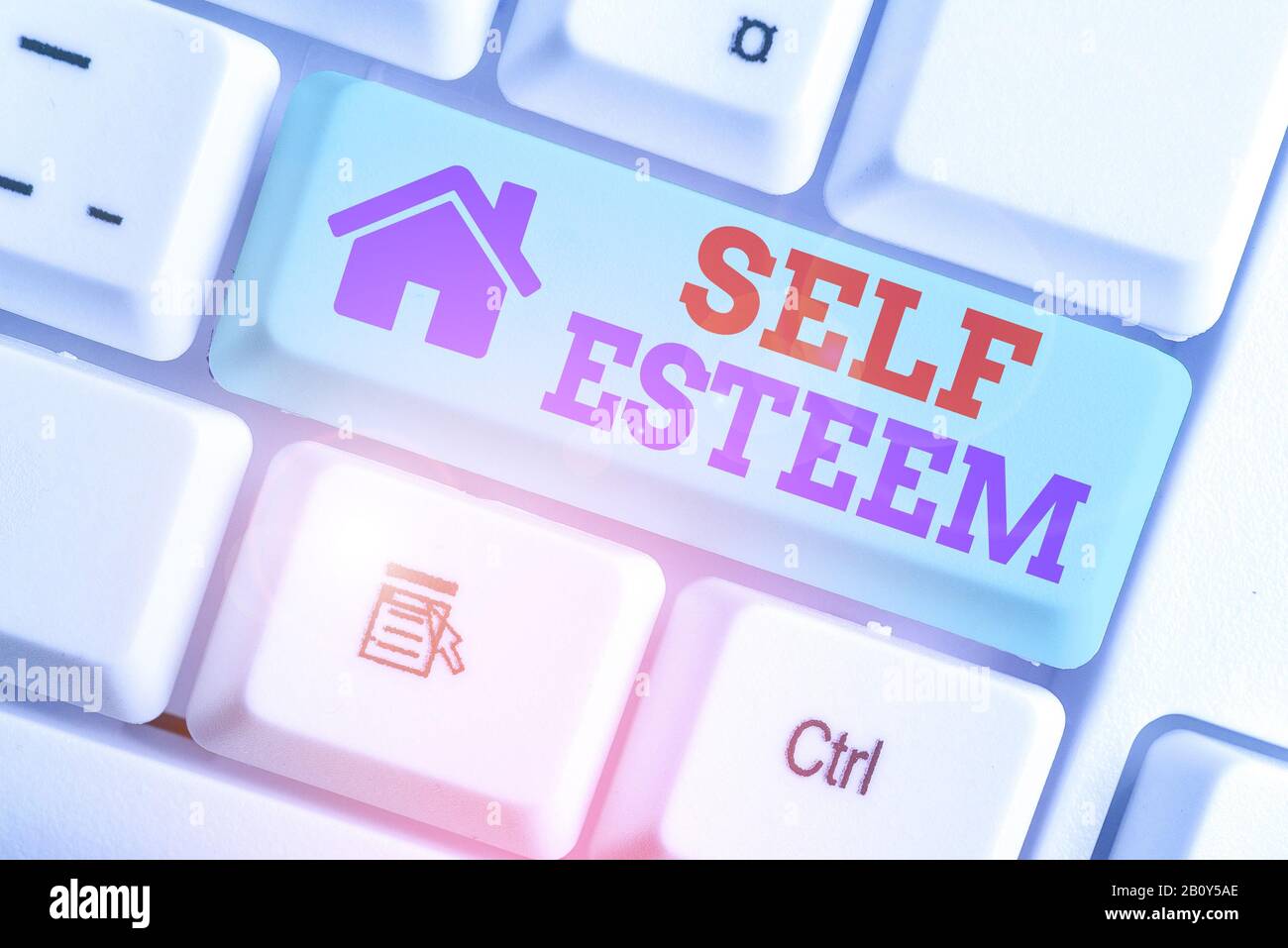 Conceptual hand writing showing Self Esteem. Concept meaning a feeling ...
