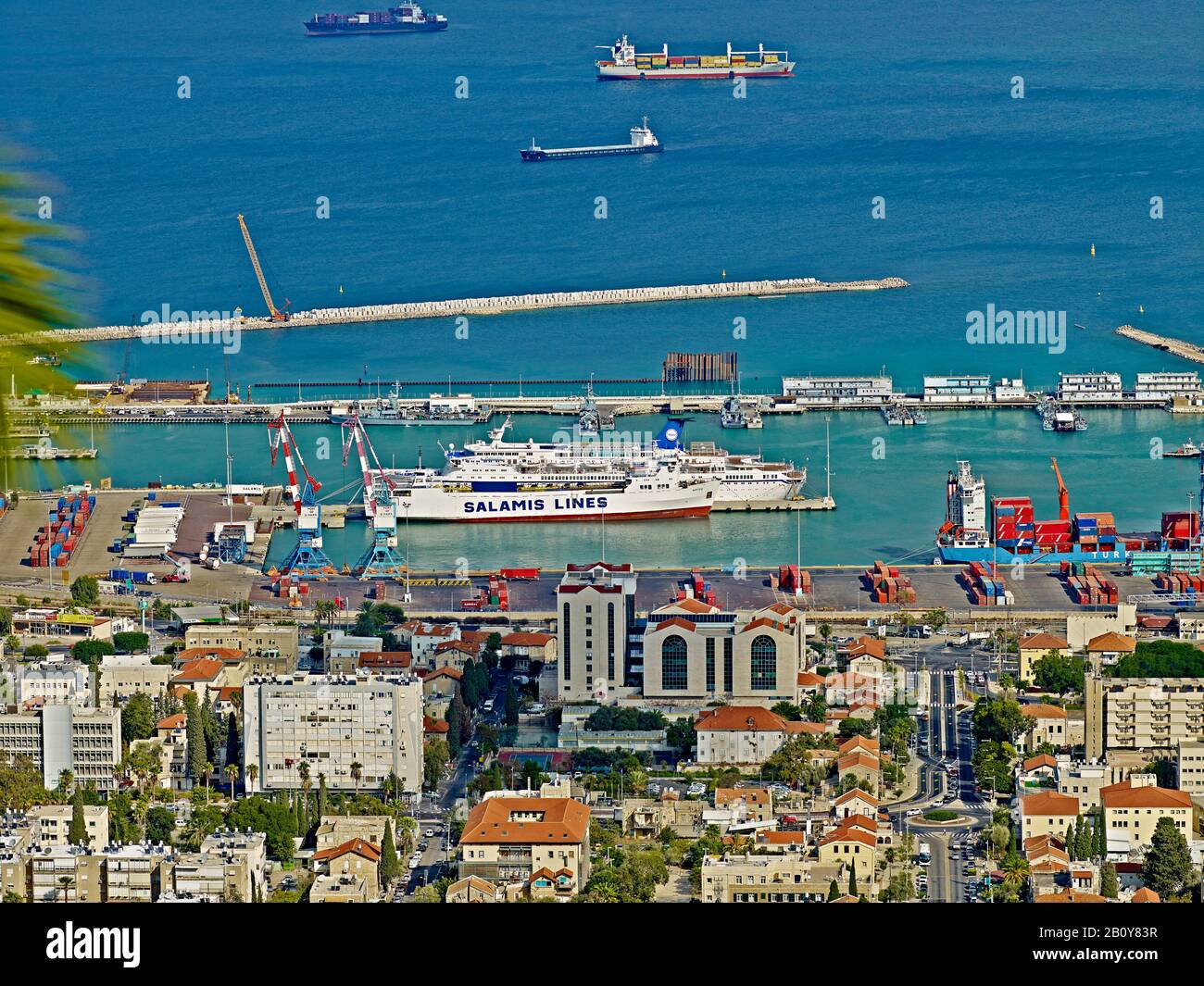 Haifa harbor, Israel Stock Photo - Alamy