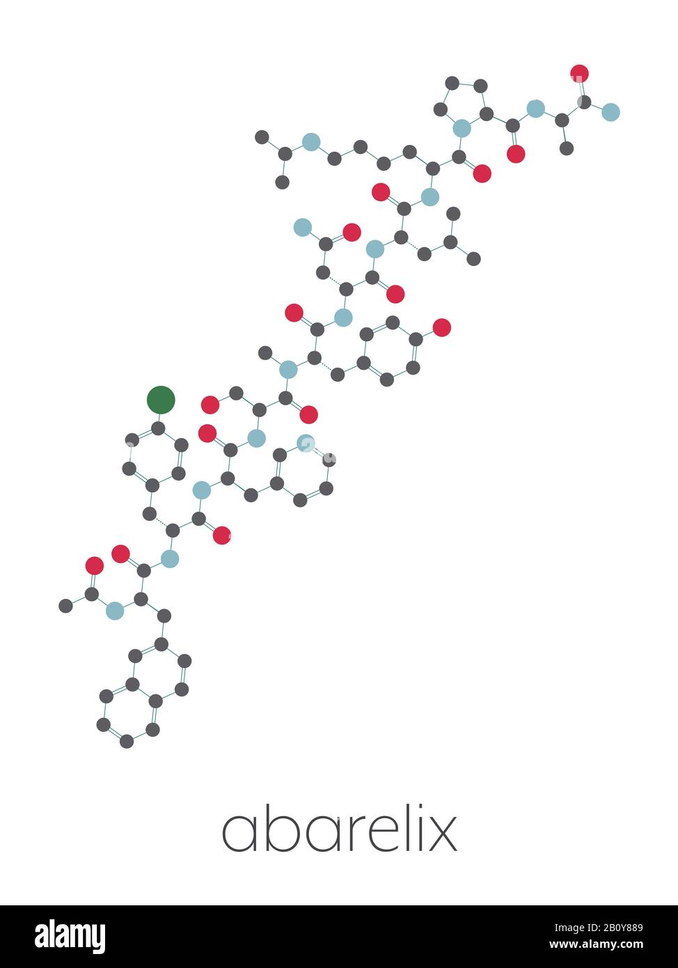 Abarelix drug molecule, illustration Stock Photo - Alamy
