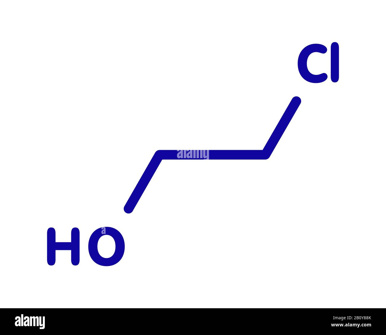 Ethylene chlorohydrin molecule, illustration Stock Photo - Alamy