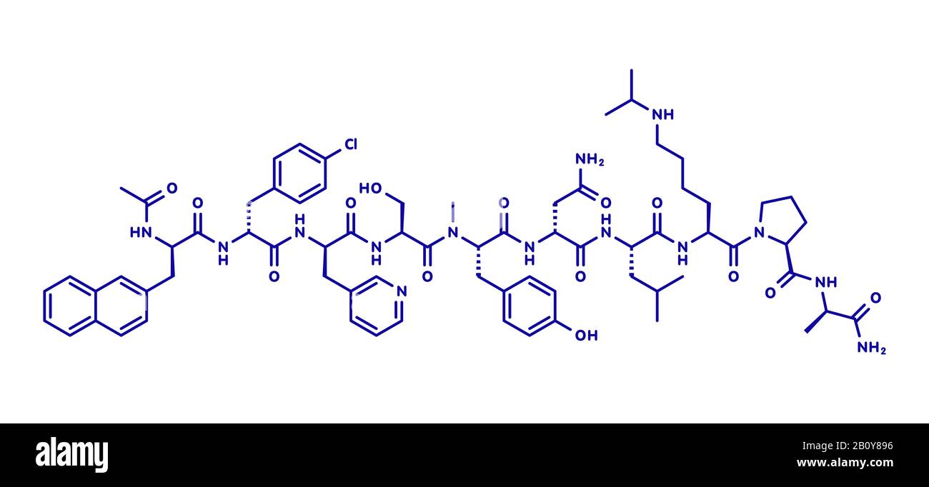Abarelix drug molecule, illustration Stock Photo - Alamy