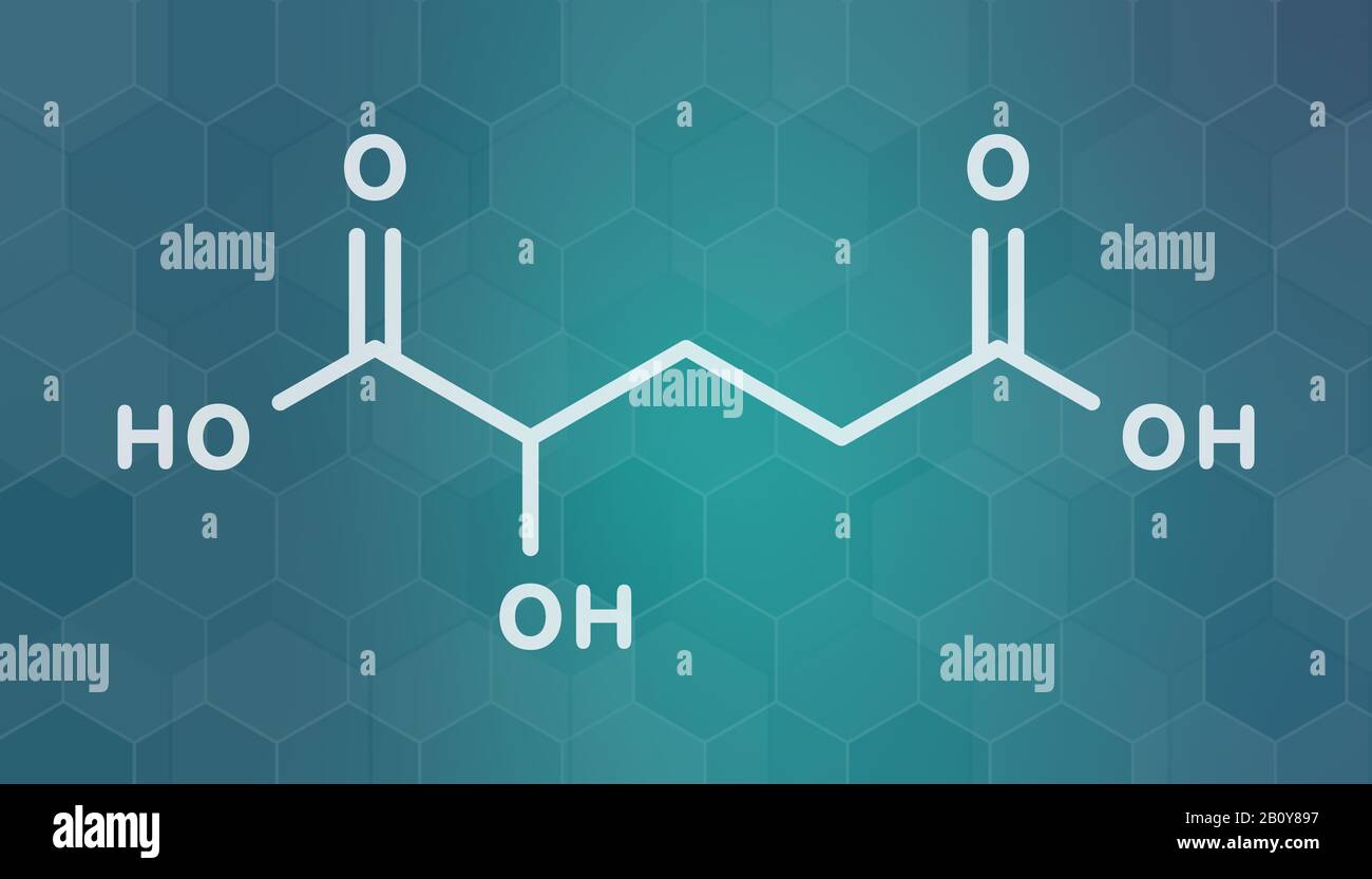 2-hydroxyglutarate molecule, illustration Stock Photo - Alamy