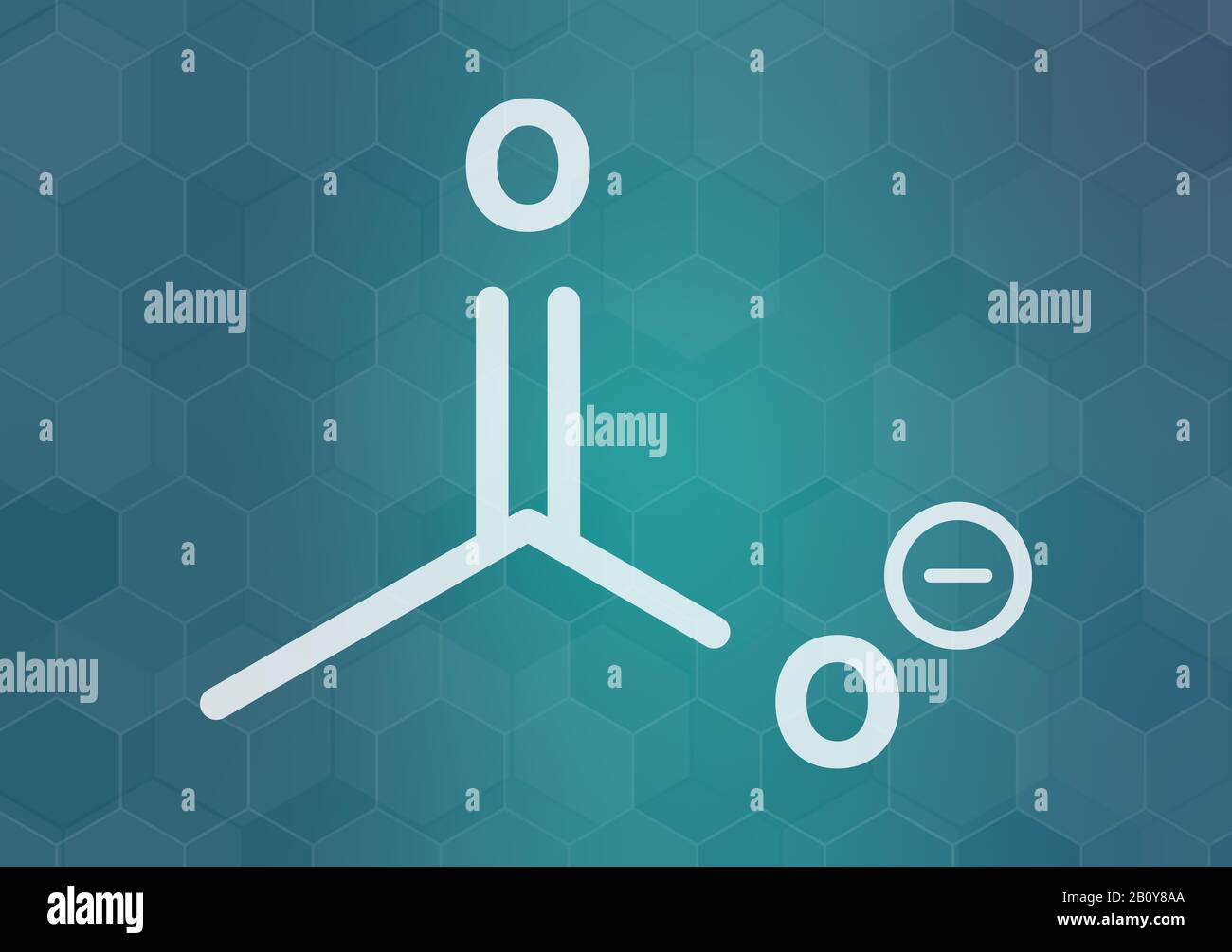 Acetate anion chemical structure, illustration Stock Photo - Alamy