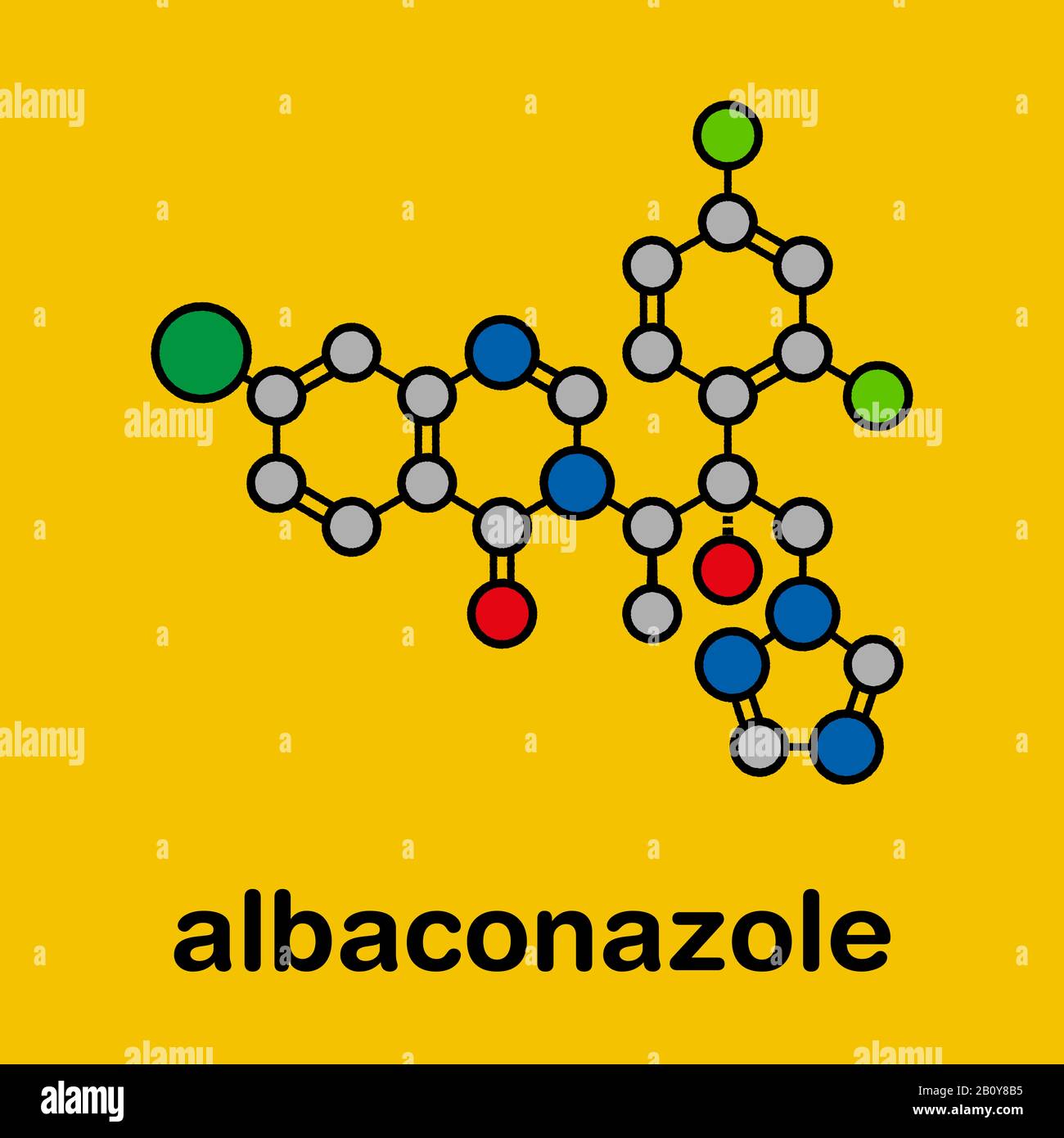 Albaconazole antifungal drug molecule, illustration Stock Photo - Alamy