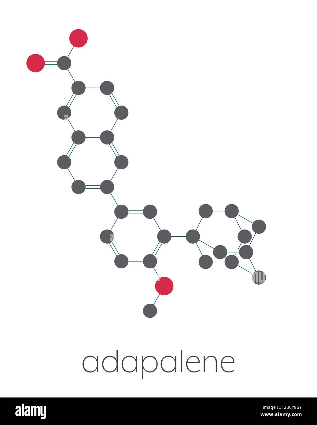 Adapalene acne treatment drug molecule, illustration Stock Photo - Alamy