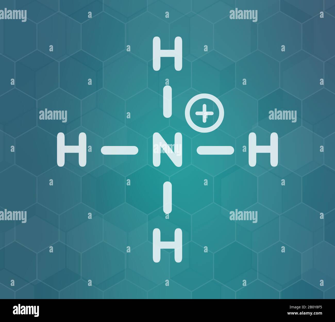 Ammonium cation, illustration Stock Photo - Alamy