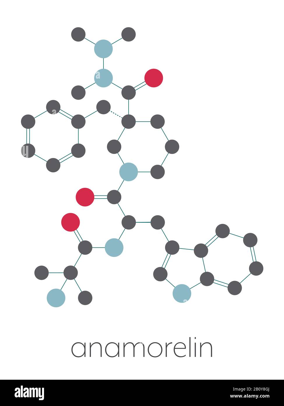 Anamorelin cancer cachexia and anorexia drug molecule Stock Photo - Alamy