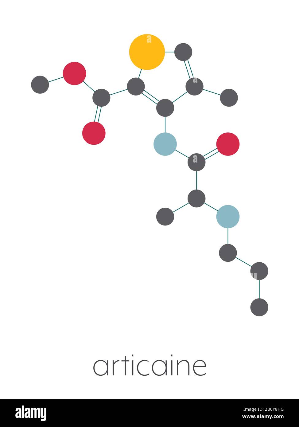 Articaine local anaesthetic drug molecule, illustration Stock Photo - Alamy