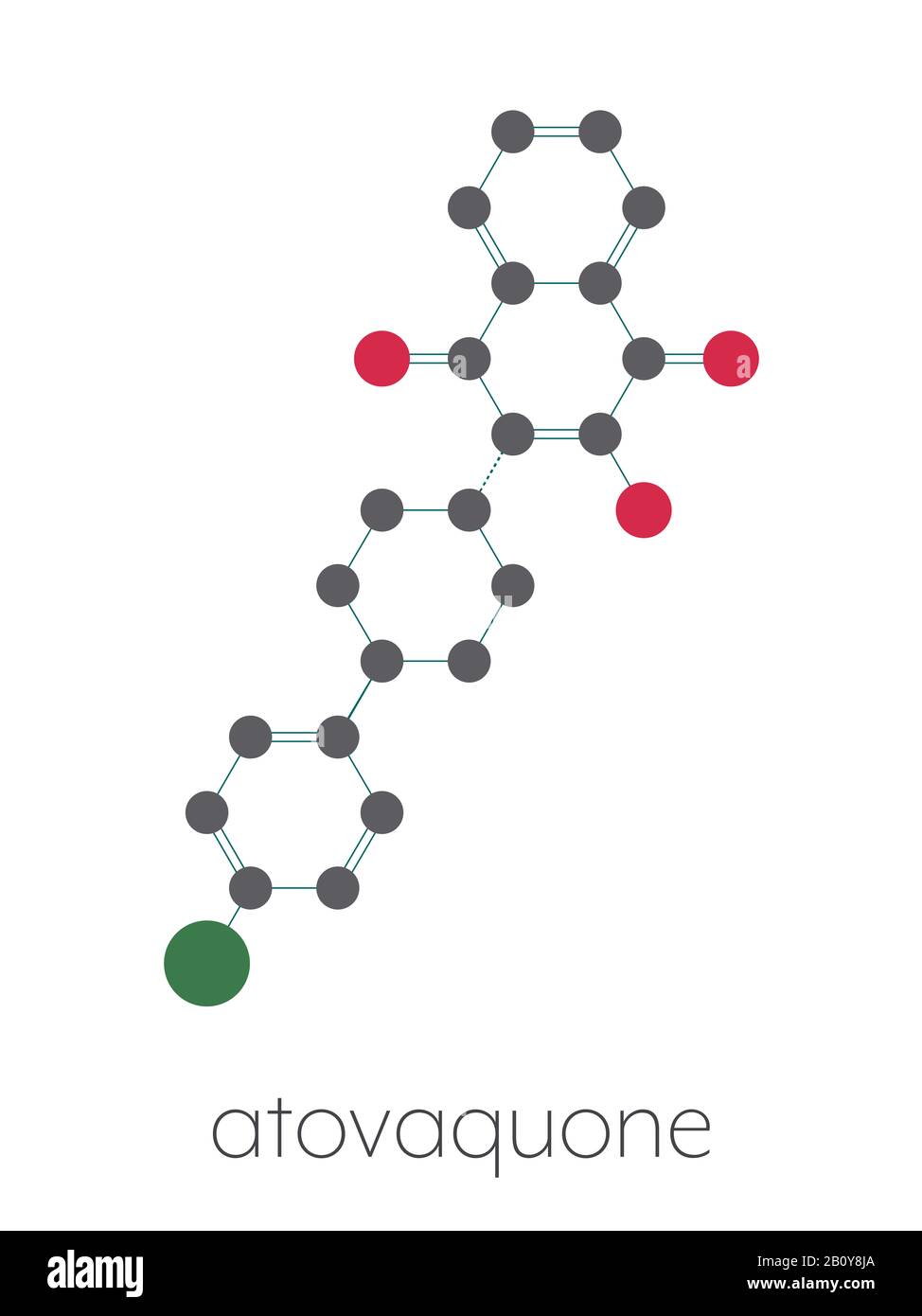 Atovaquone drug molecule, illustration Stock Photo - Alamy