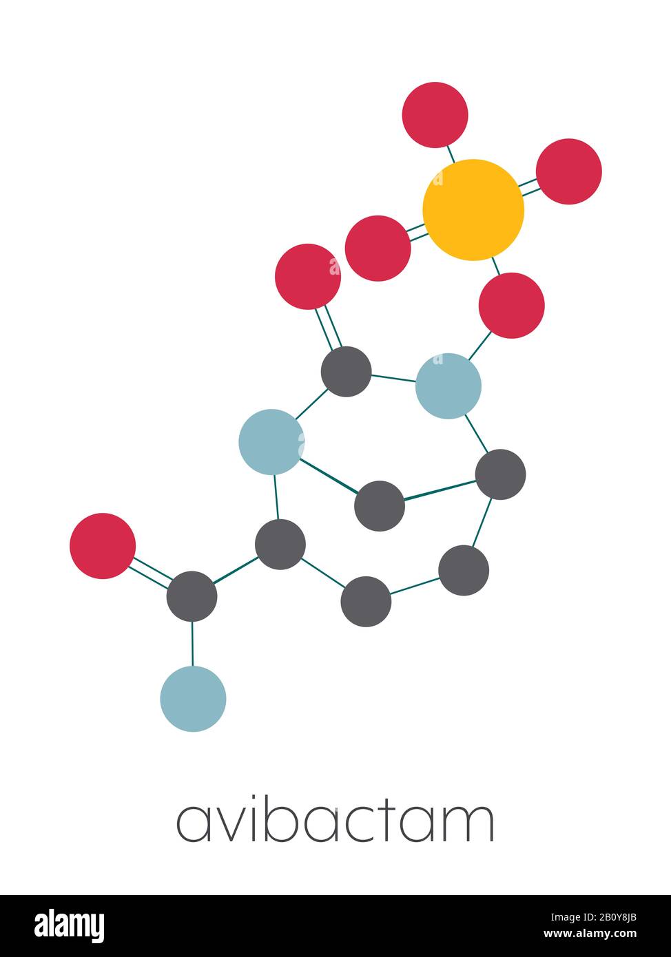Avibactam drug molecule, illustration Stock Photo - Alamy