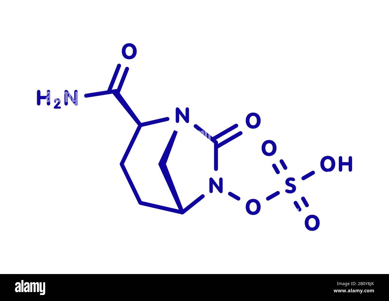 Avibactam drug molecule, illustration Stock Photo - Alamy
