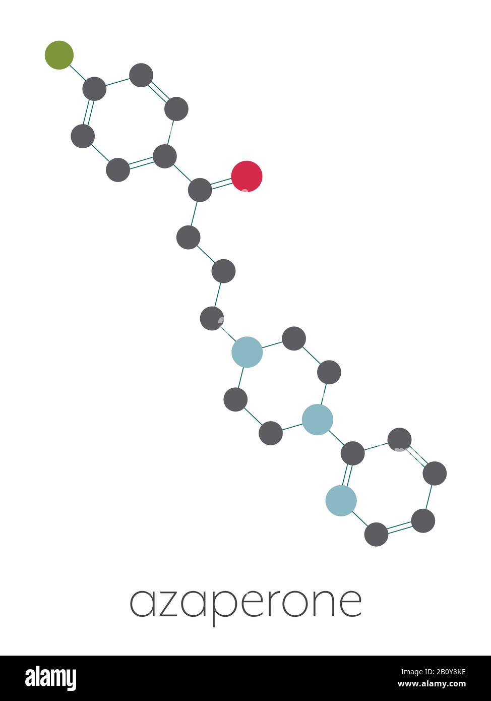 Azaperone antipsychotic drug molecule, illustration Stock Photo - Alamy