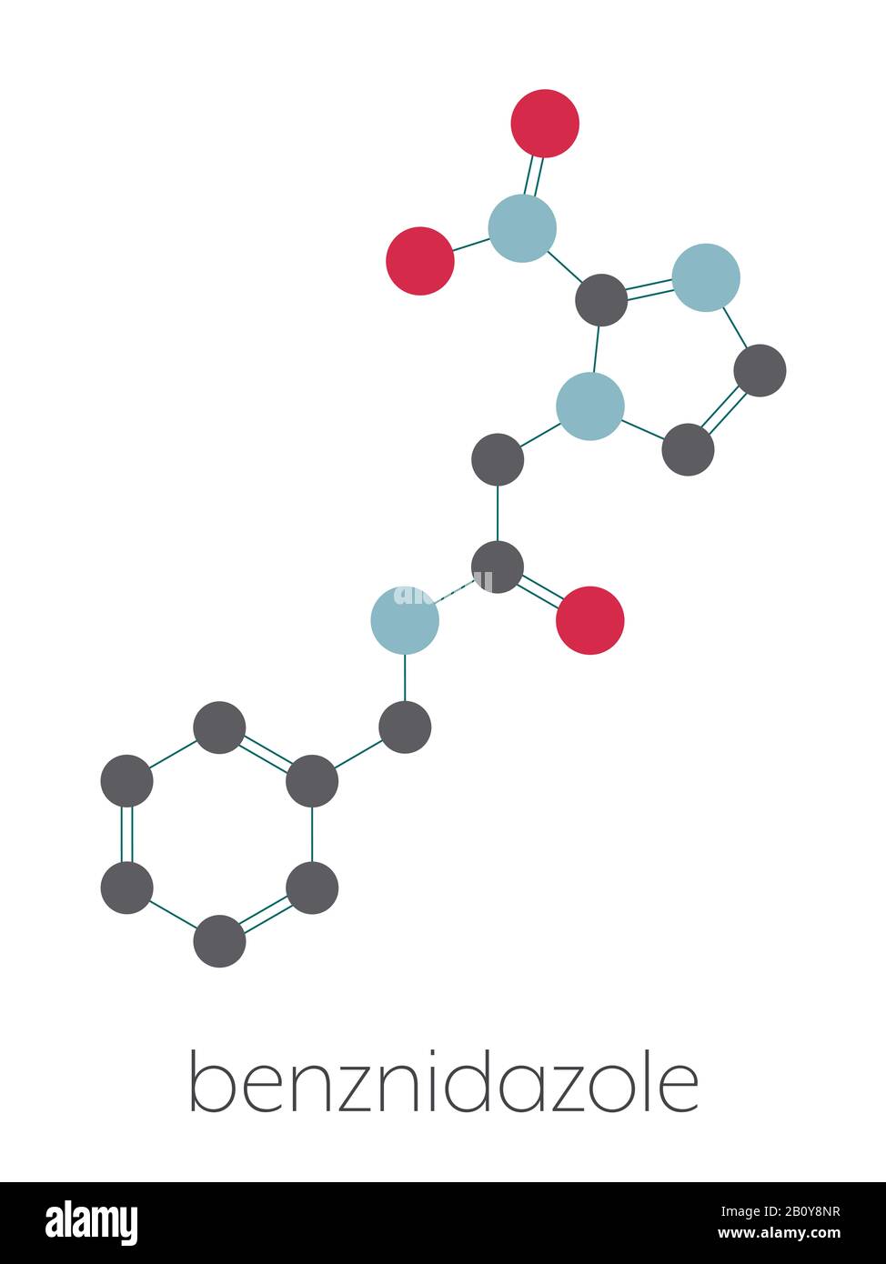 Benznidazole antiparasitic drug molecule, illustration Stock Photo - Alamy