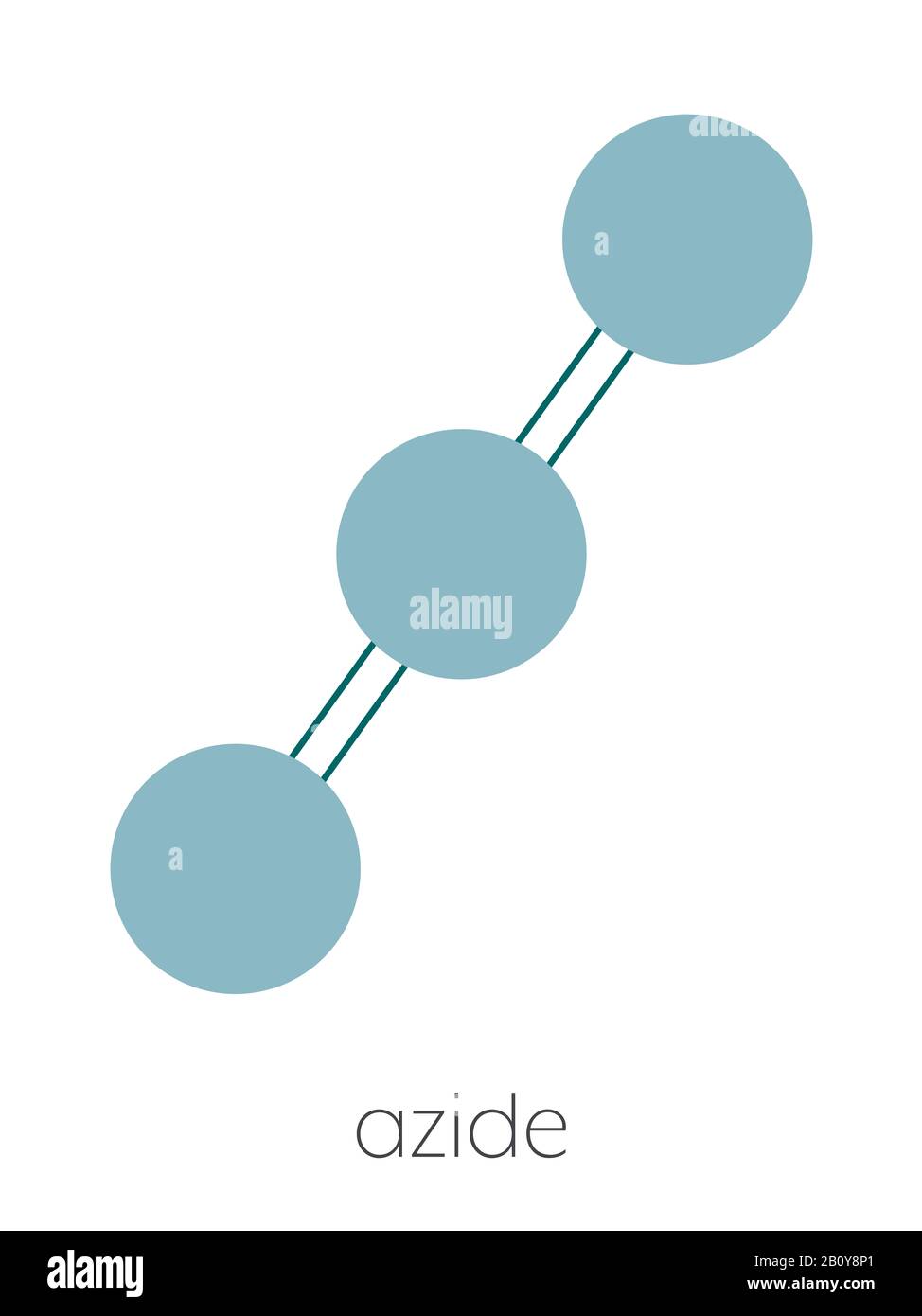 Azide anion chemical structure, illustration Stock Photo - Alamy