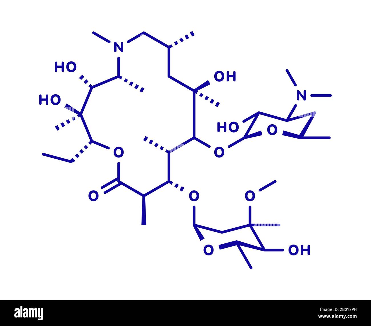 Azithromycin antibiotic drug, illustration Stock Photo - Alamy
