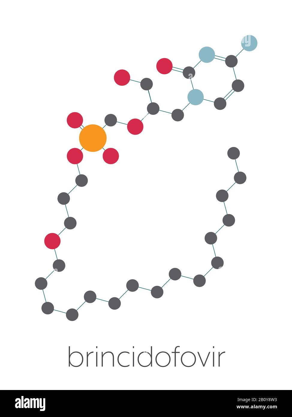 Brincidofovir antiviral drug molecule, illustration Stock Photo - Alamy