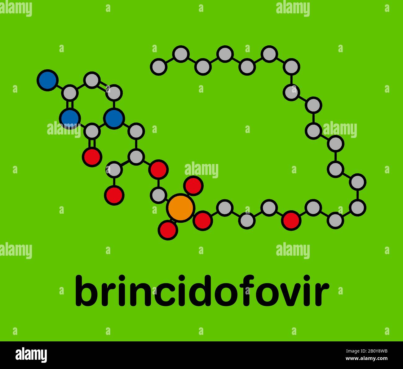 Brincidofovir antiviral drug molecule, illustration Stock Photo - Alamy