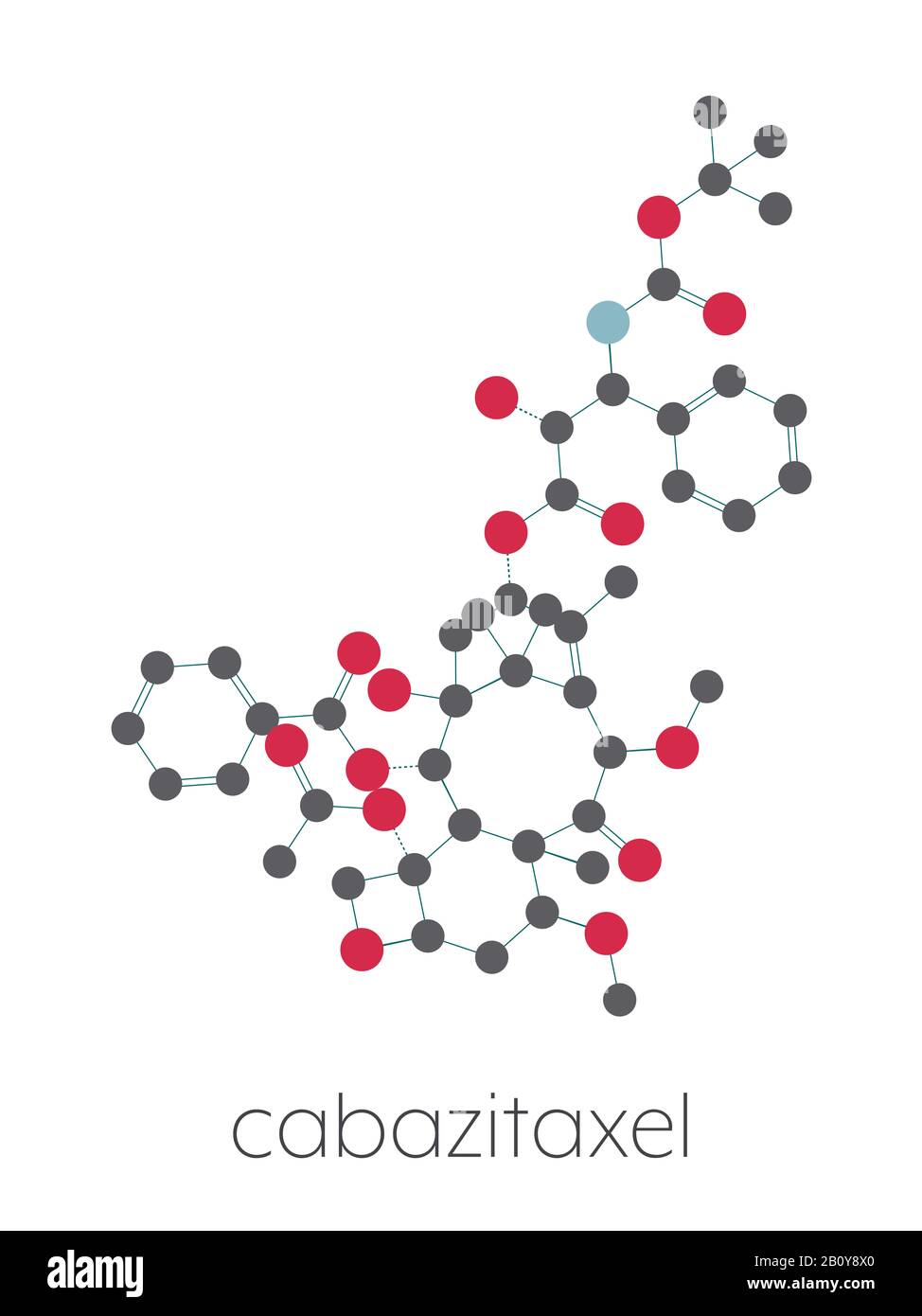 Cabazitaxel cancer drug molecule, illustration Stock Photo - Alamy
