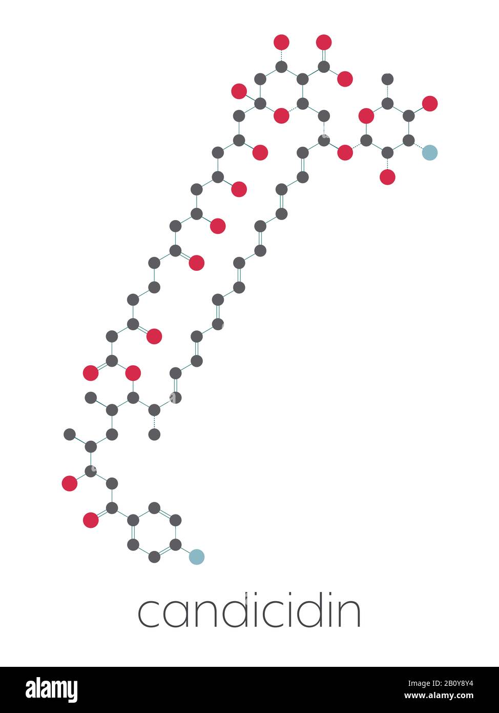 Candicidin antifungal drug molecule, illustration Stock Photo - Alamy