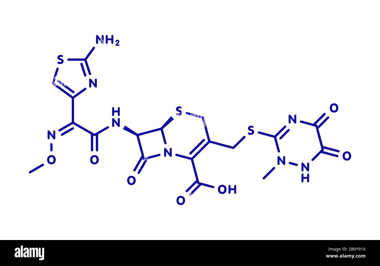 Ceftriaxone antibiotic drug molecule, illustration Stock Photo - Alamy