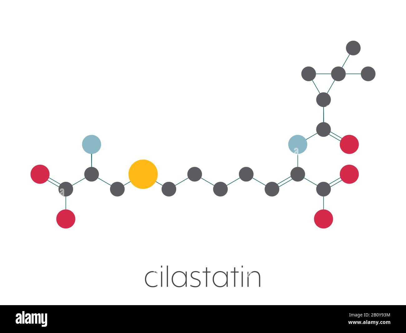 Cilastatin molecule, illustration Stock Photo - Alamy