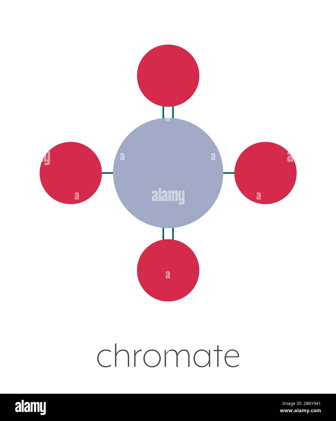 Chromate anion chemical structure, illustration Stock Photo - Alamy