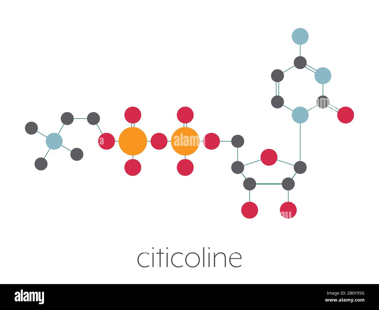 Citicoline molecule, illustration Stock Photo - Alamy