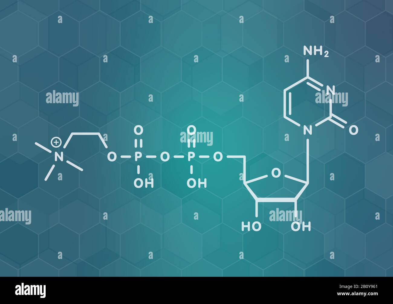 Citicoline molecule, illustration Stock Photo - Alamy