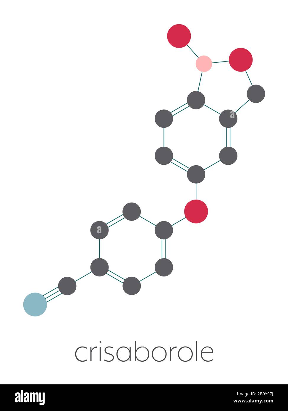 Crisaborole eczema drug molecule, illustration Stock Photo - Alamy