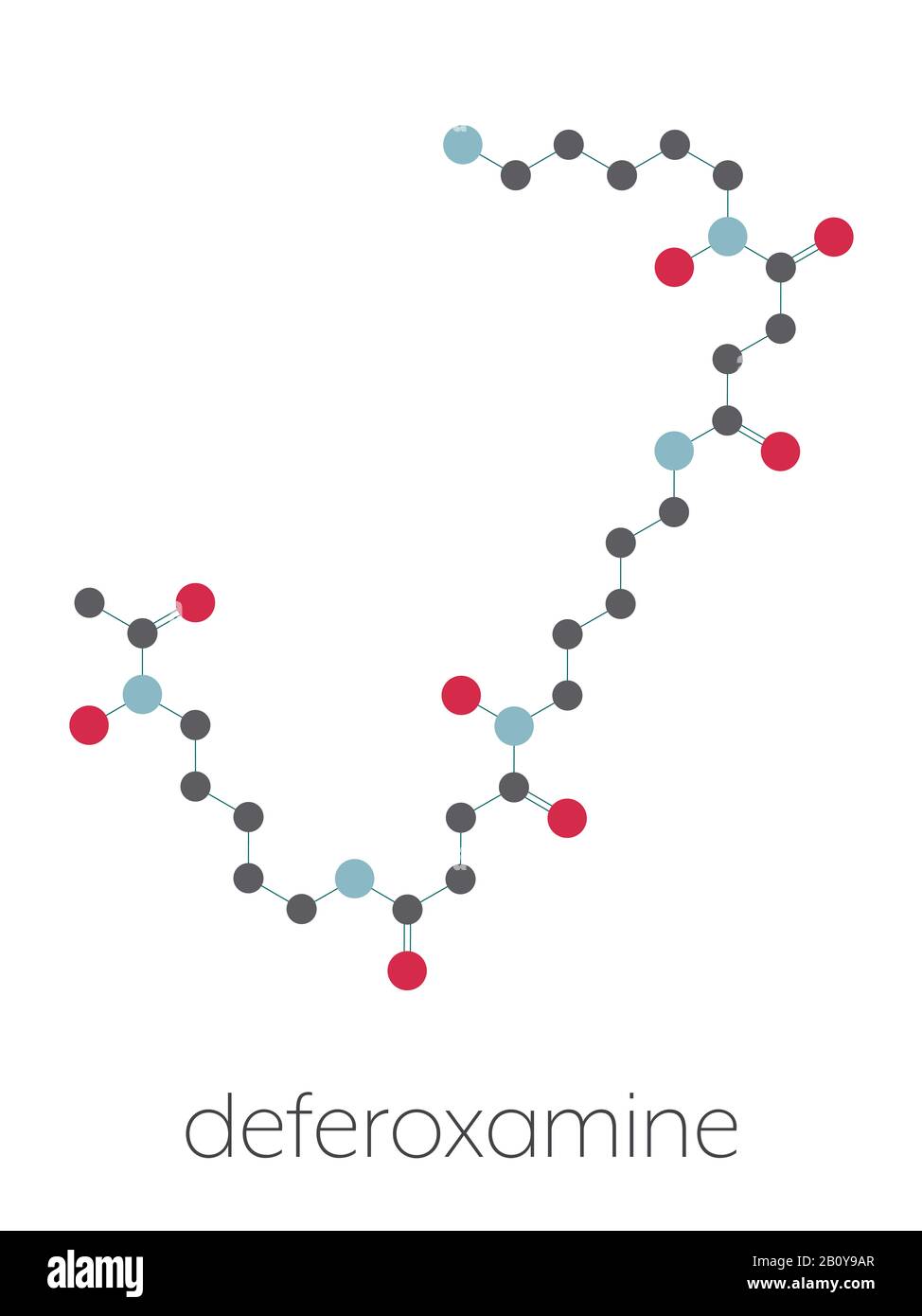 Deferoxamine drug molecule, illustration Stock Photo - Alamy
