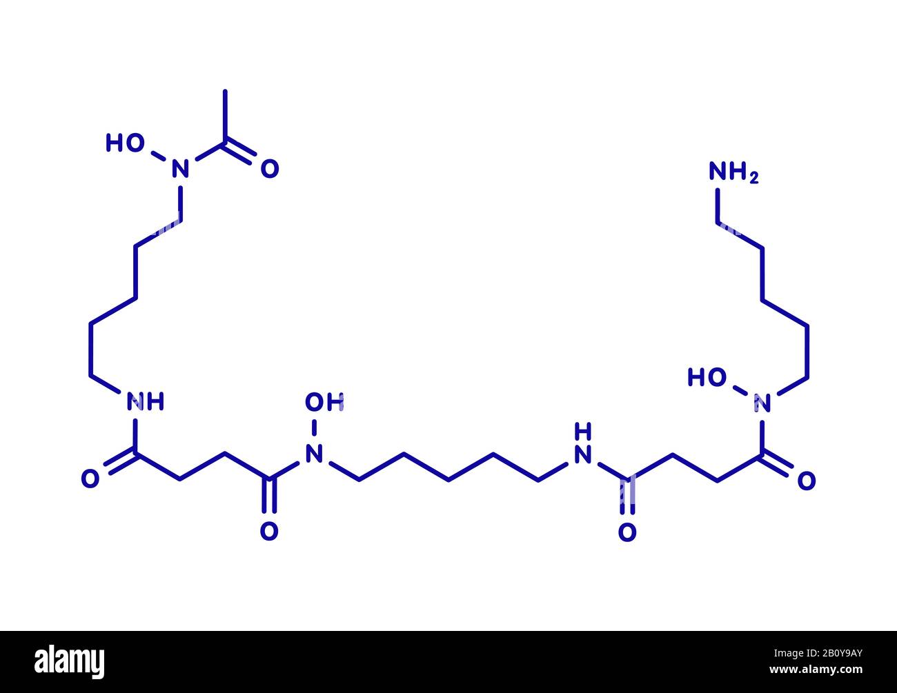 Deferoxamine drug molecule, illustration Stock Photo - Alamy