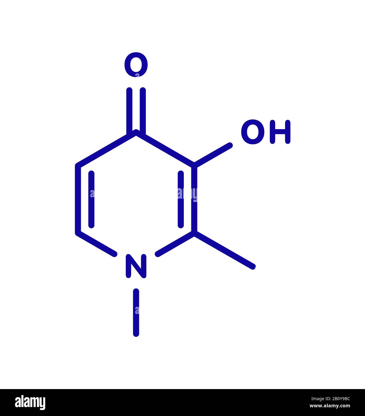 Deferiprone thalassaemia major drug molecule, illustration Stock Photo ...