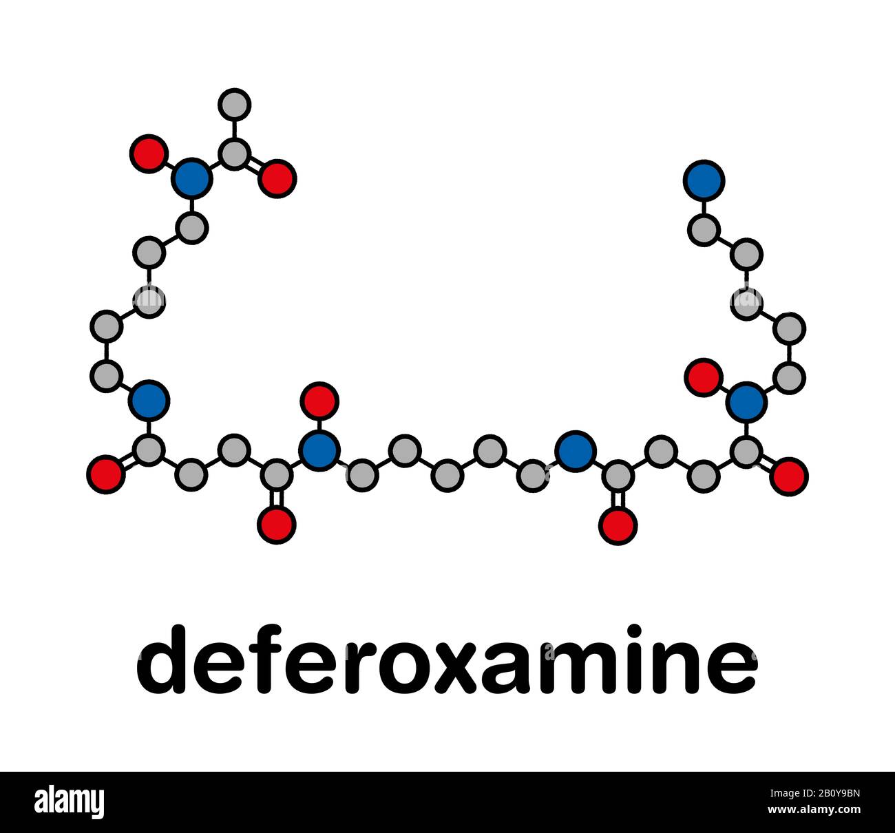 Deferoxamine drug molecule, illustration Stock Photo - Alamy