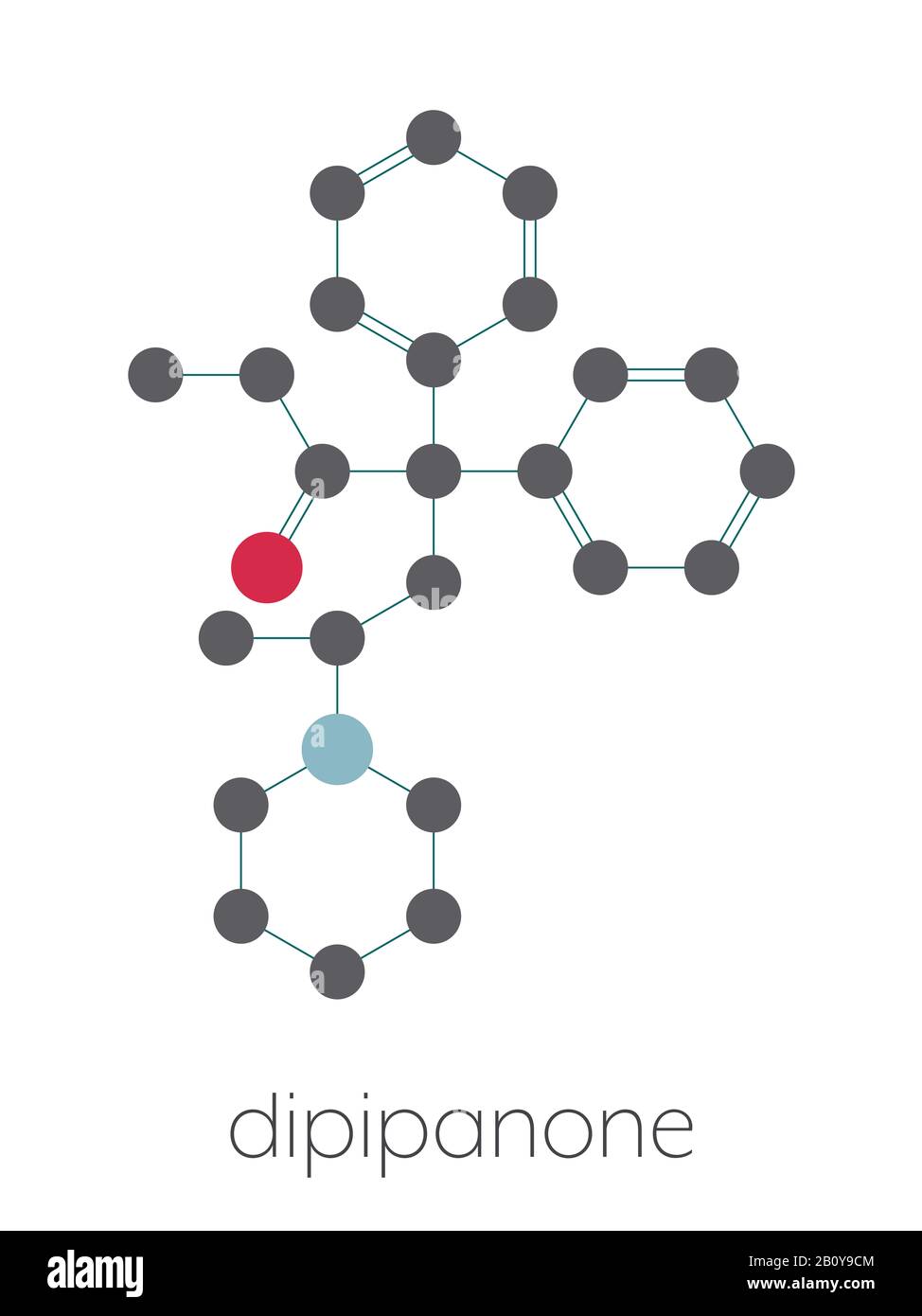 Dipipanone opioid analgesic drug molecule, illustration Stock Photo - Alamy