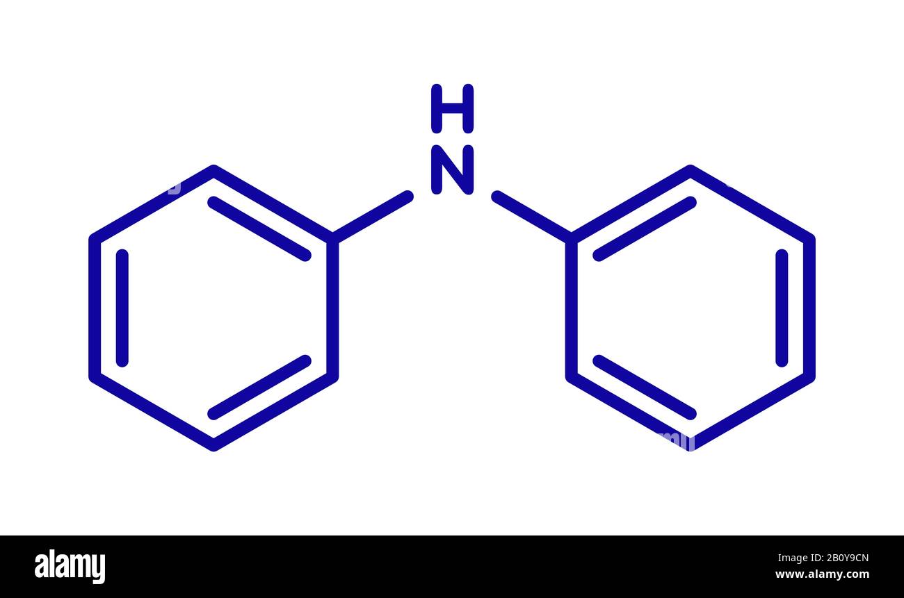 Diphenylamine antioxidant molecule, illustration Stock Photo - Alamy