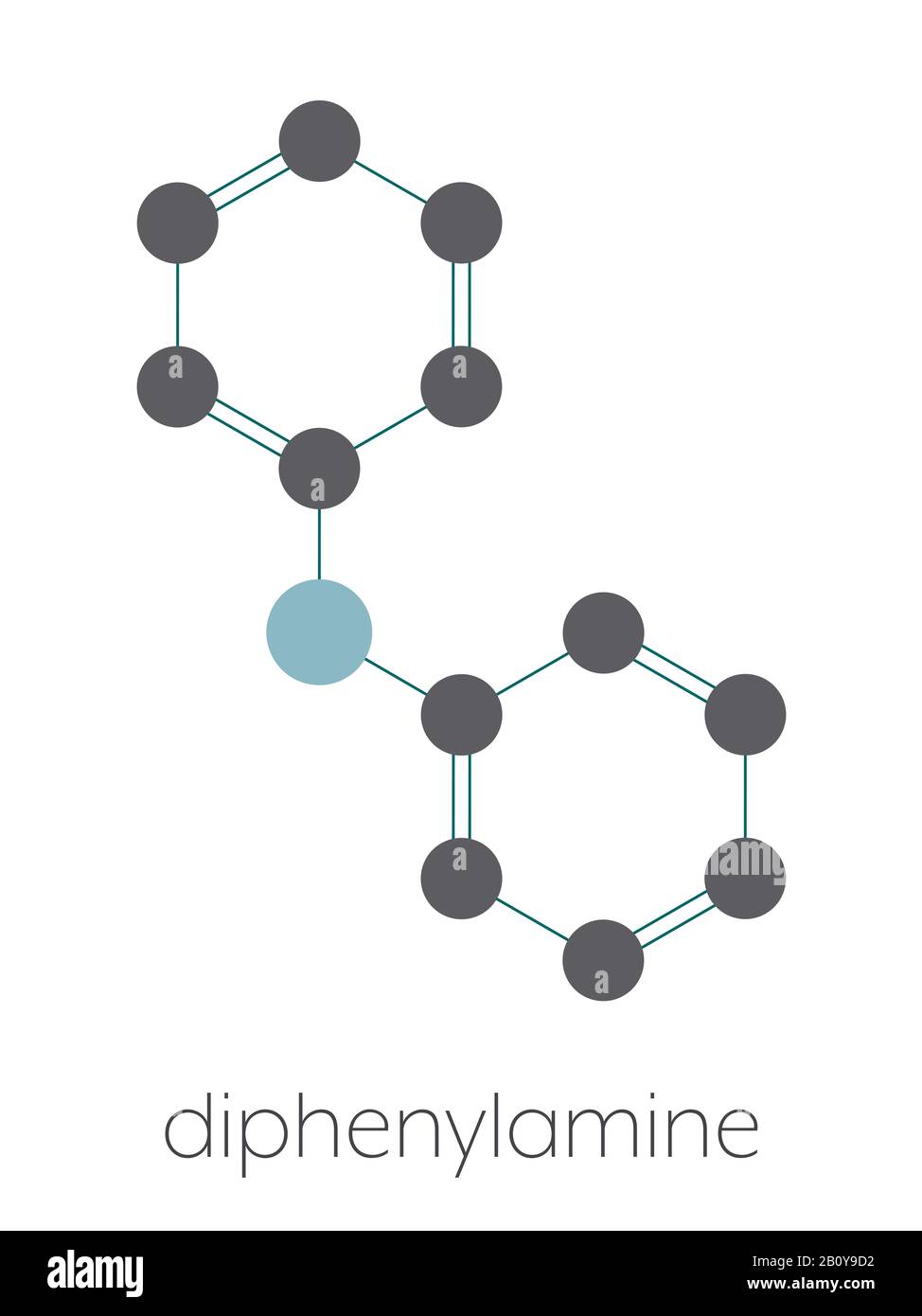 Diphenylamine antioxidant molecule, illustration Stock Photo - Alamy